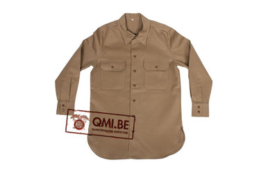 GI Khaki Cotton Army Shirt from Hessen Antique