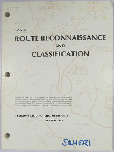 FM 5-36 Route Reconnaissance and Classification