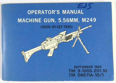 Operators Manual - M249 Machine Gun