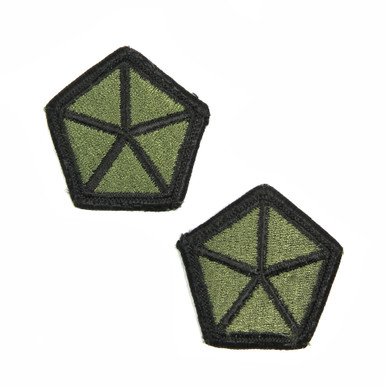 V Corps Unit Patches - Subdued -x2 (used)