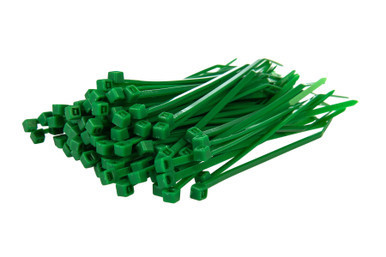 100 Small Green Nylon Cable Ties, Self-locking Zip Ties, Buy Tie Wraps ...