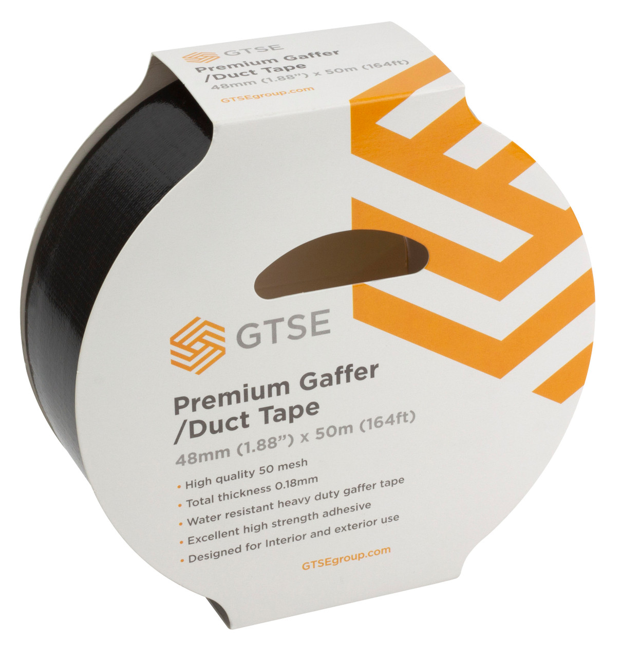 Premium Black Duct Tape, Heavy Duty Duct Tape, Bulk Contractors Pack - GTSE