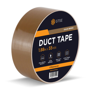 Premium Brown Duct Tape, Heavy Duty Duct Tape, Waterproof Gaffa Tape - GTSE