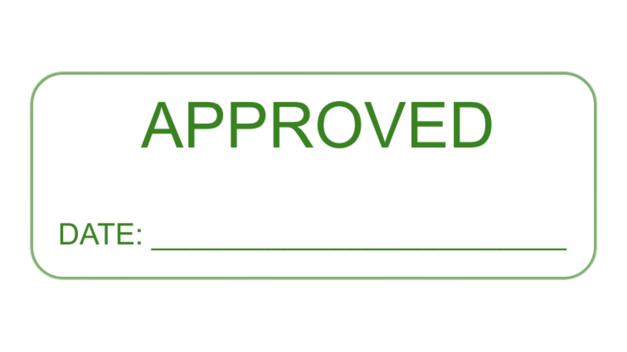 APPROVED Self Inking Stamp