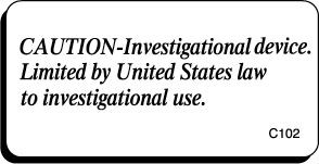 C102s CAUTION - Investigational Device Caution Label - GMP Labeling