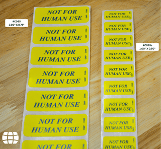 "NOT FOR HUMAN USE" Labels