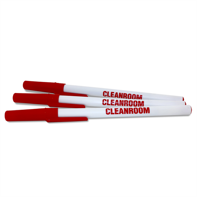 Cleanroom Stick Pen - Red (10 pack) - GMP Labeling