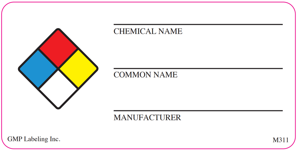 M311 CHEMICAL Material Label - GMP Labeling