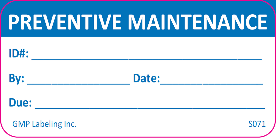 Stock Labels - Calibration Labels - Preventive Maintenance Labels - GMP ...