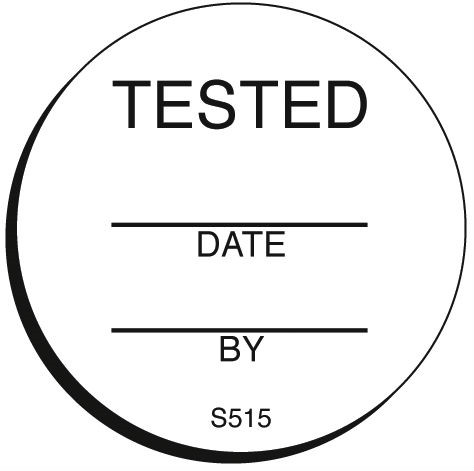 TESTED Labels – 1.5" Round Quality Control Sticker
