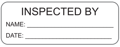 INSPECTED BY Self Inking Stamp