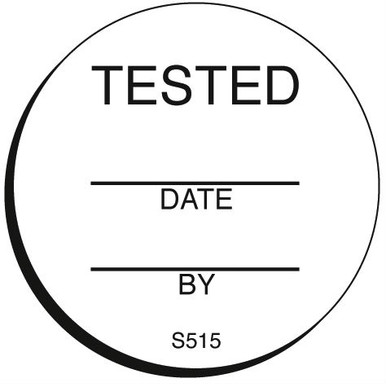S515 TESTED Status Label - GMP Labeling