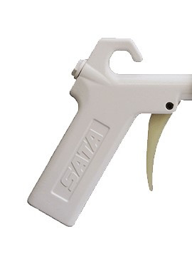 White Powder Coated Aluminum Ionizing Air Gun Handle