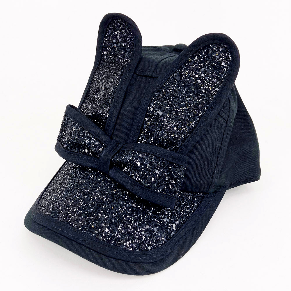 Mesh Bunny Cap - Black