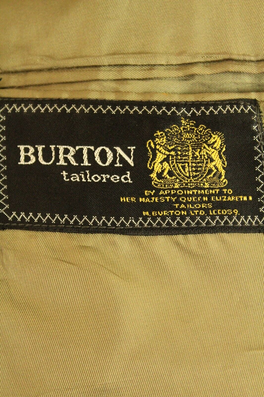 VINTAGE BURTON 1960-70S MENS 46" GREEN MIX SPORTS TWEED JACKET