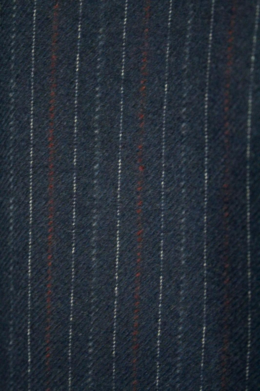Blue Pinstripe Konen Geoffrey Davis 42" Striped Suit Jacket