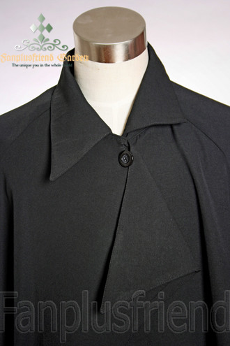 Man Gothic Bias Angles Trench Mantle