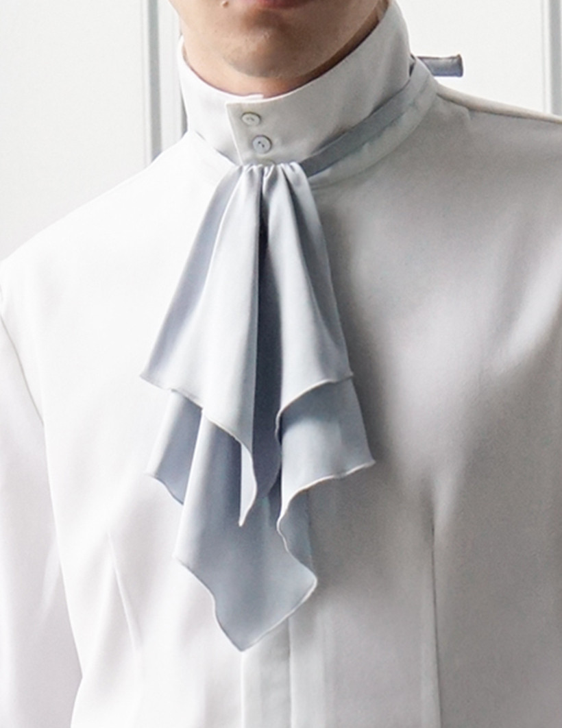 Pirate Gothic Ouji Prince Stand Up Collar Blouse &Jabot for Man*2colors ...
