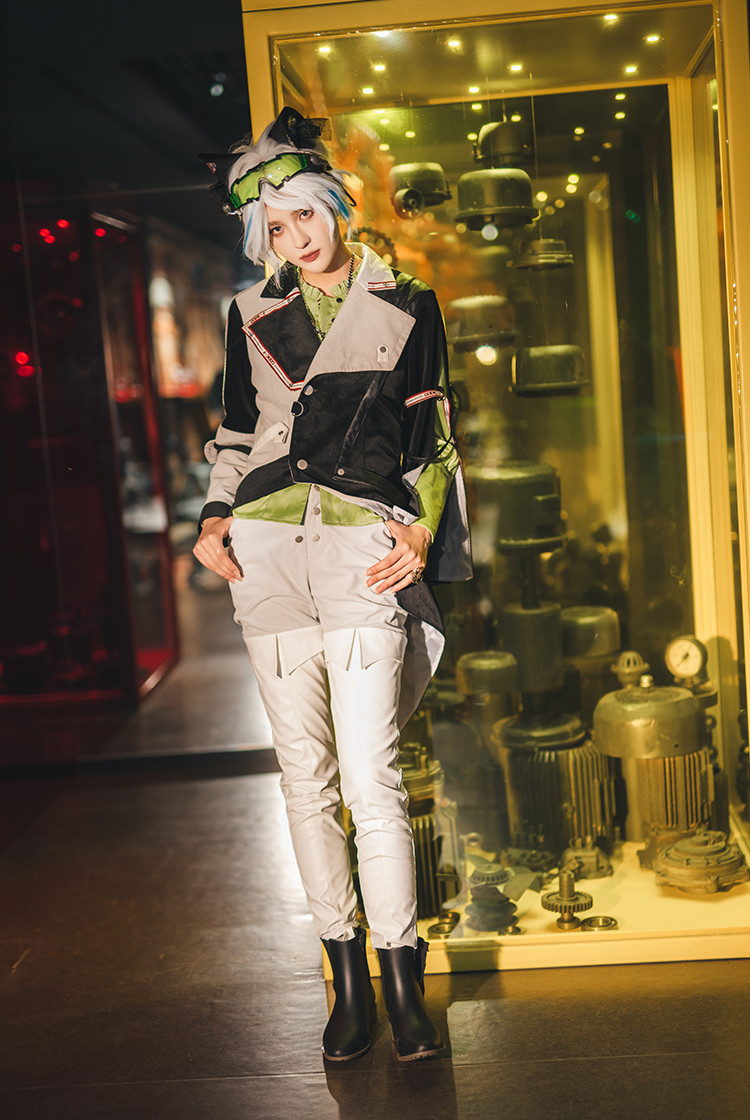 Code F, Cyber Punk Fashion Double Breasted Pants Unisex False 2Pcs ...