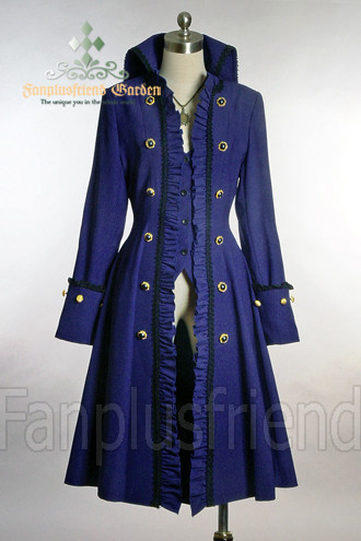 Pirate Gothic Ouji Prince Stand Up Collar Blouse &Jabot for Man*2colors ...