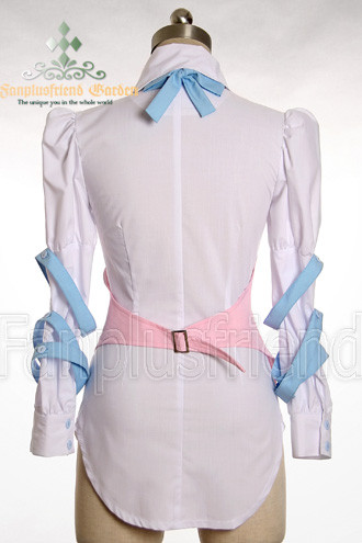 Gothic Punk Dandy Ouji Bat False 2Pcs Shirt Vest