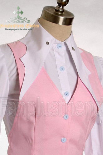 Gothic Punk Dandy Ouji Bat False 2Pcs Shirt Vest