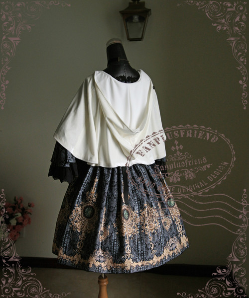 Ten O'Clock Cinderella, Rococo Lolita Elegant Gothic Square Neckline ...