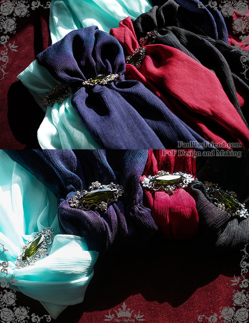 Elegant Gothic Dandy Bias Top Hat and Sash Set