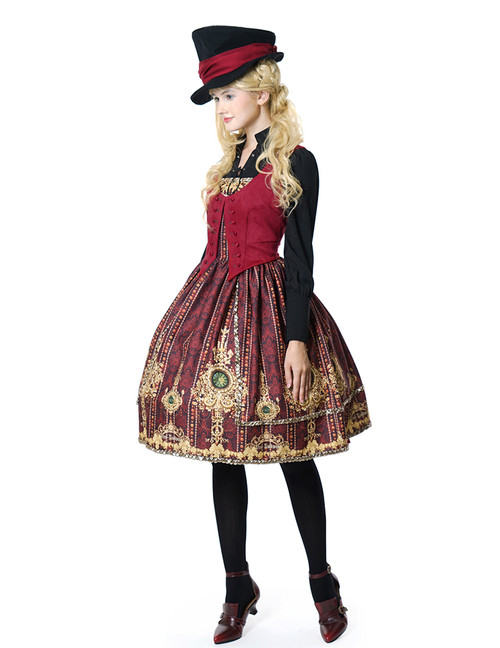 Elegant Gothic Dandy Bias Top Hat and Sash Set