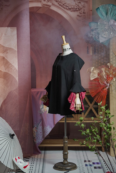 Wa Style Collection, Gothic Fashion Hooded Black Cape Casual Unisex ...