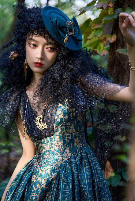 Goddess Bastet, Gothic Lolita Chic Handmade Fashion Elliptic Flat Beret ...