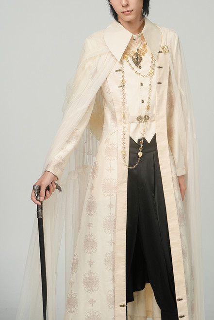 Whale Bones Bay, Gothic Fashion Hoodie Veil Long Cloak Semi Transparent ...
