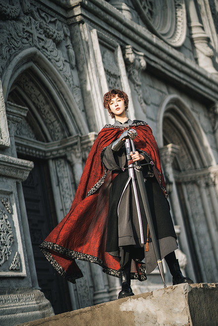 The Minder, Gothic Dandy Fashion V Neck Long Pullover Vest and Wing Tip ...