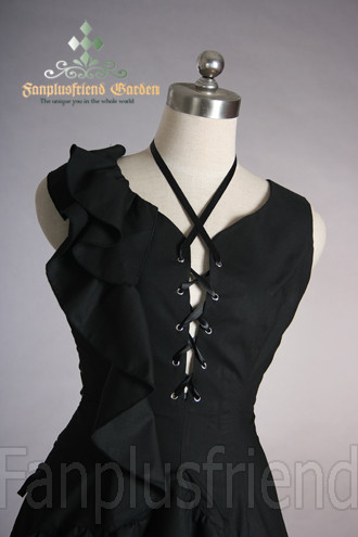 Elegant Gothic Bias Dark Princess Dress*Instant Shipping