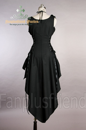 Elegant Gothic Bias Dark Princess Dress*Instant Shipping
