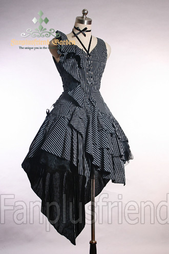 Elegant Gothic Bias Dark Princess Dress*Instant Shipping