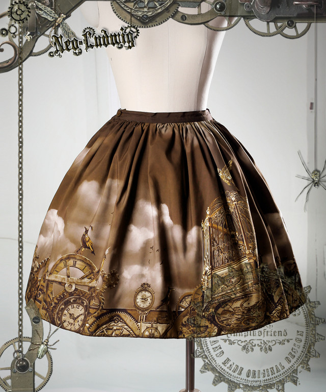 Machine Birdcage Gothic Punk Half Birdcage Steel Bustle Pannier