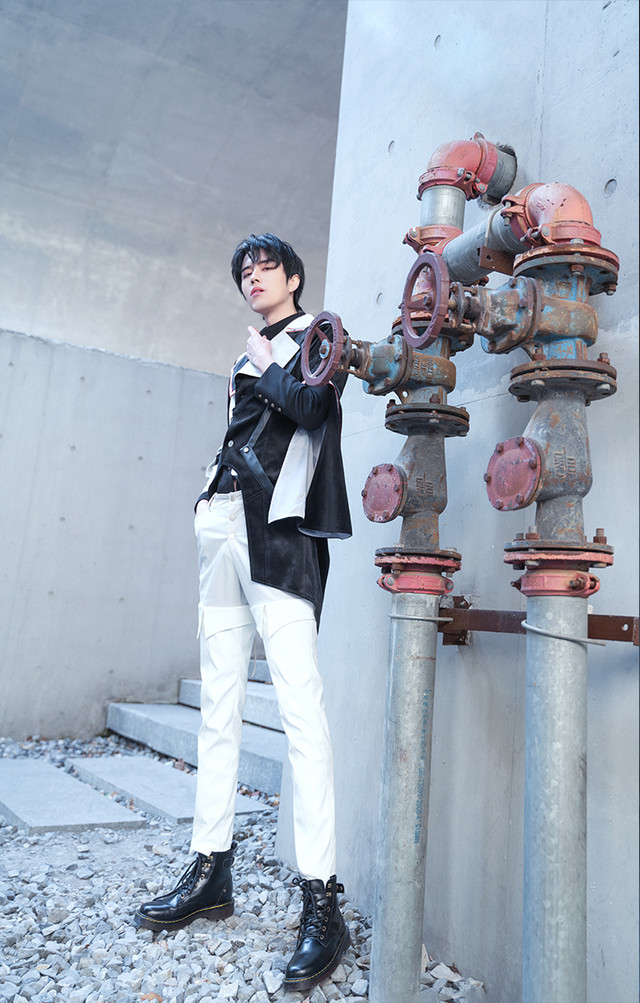 Code F, Cyber Punk Fashion Double Breasted Pants Unisex False 2Pcs ...