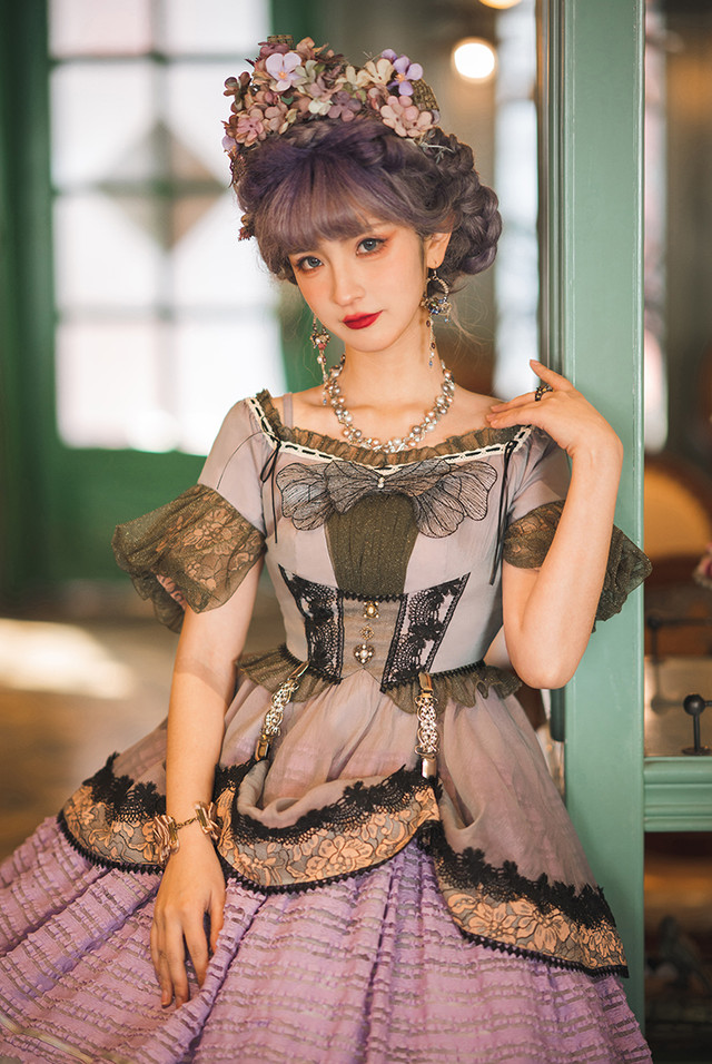 Sweet Chestnuts, Classic Lolita Fashion Handmade Chic Flowers Deco Hair ...