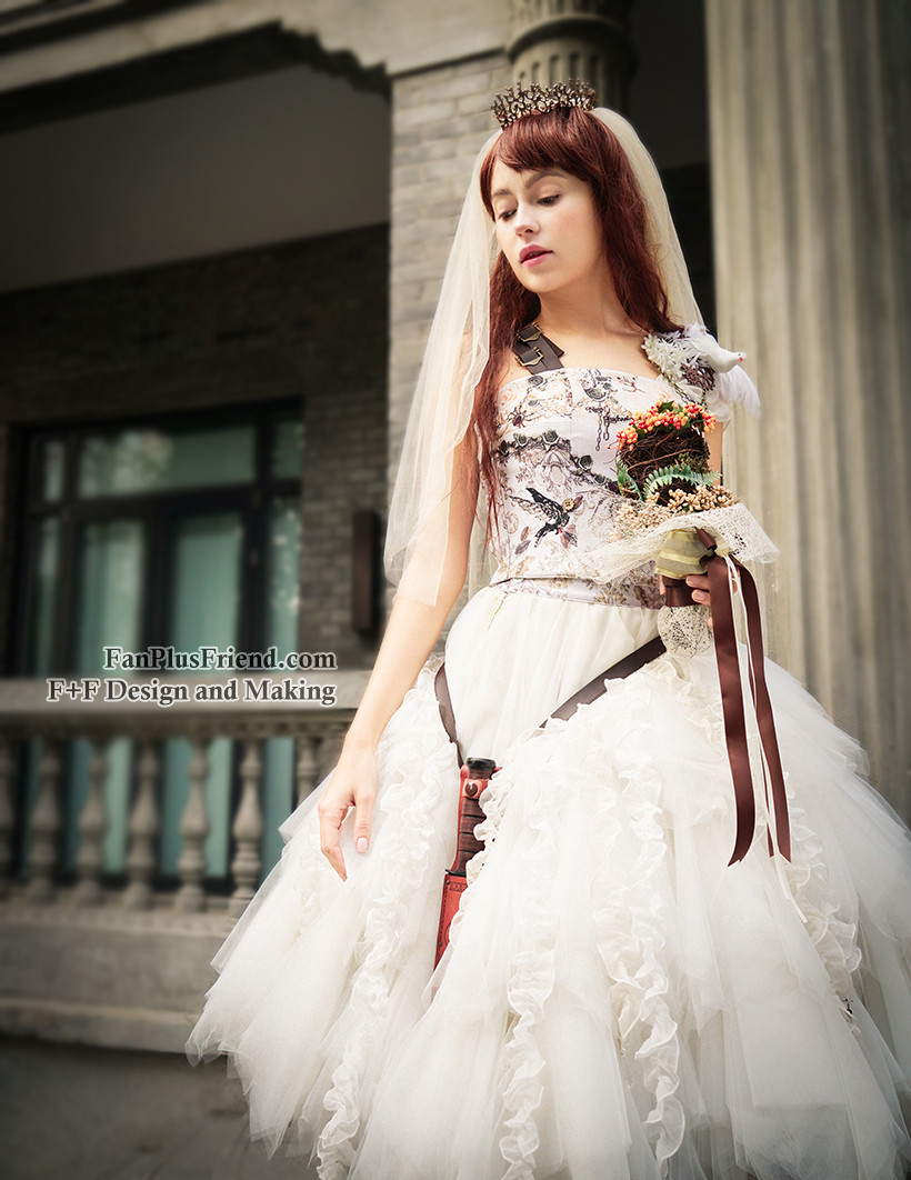 Handmade Steampunk Bouquet Wedding Flowers
