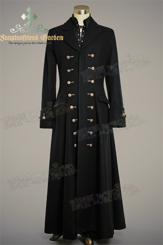 Gothic Victorian Chic: Thick Wool X Brocade Tour Jacket*3colors