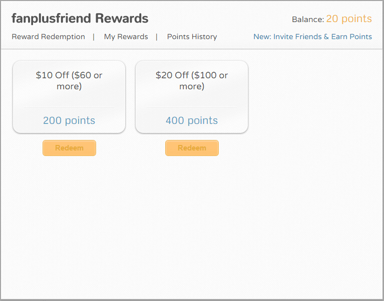 Fanplusfriend Rewards and Points - fanplusfriend