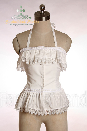 SOLD OUT: Classic Lolita Lacing Up Back Vest*2colors - fanplusfriend