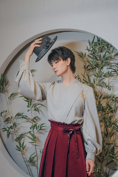 Wa Style Collection, Casual Fashion Stand Collar Long Bishop Sleeves ...