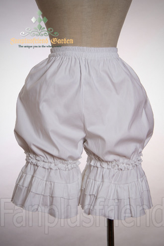 Elegant Gothic Lolita Cotton Frilly Bloomers*2colors Instant Shipping