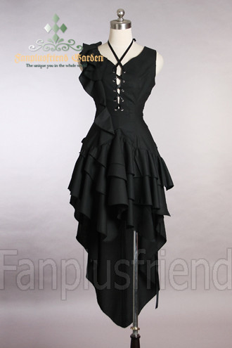 Elegant Gothic Bias Dark Princess Dress*Instant Shipping