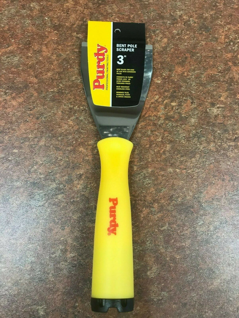 3" Purdy Heavy Duty Screw Fit Angled Bent Pole Scraper - Shades Colour ...