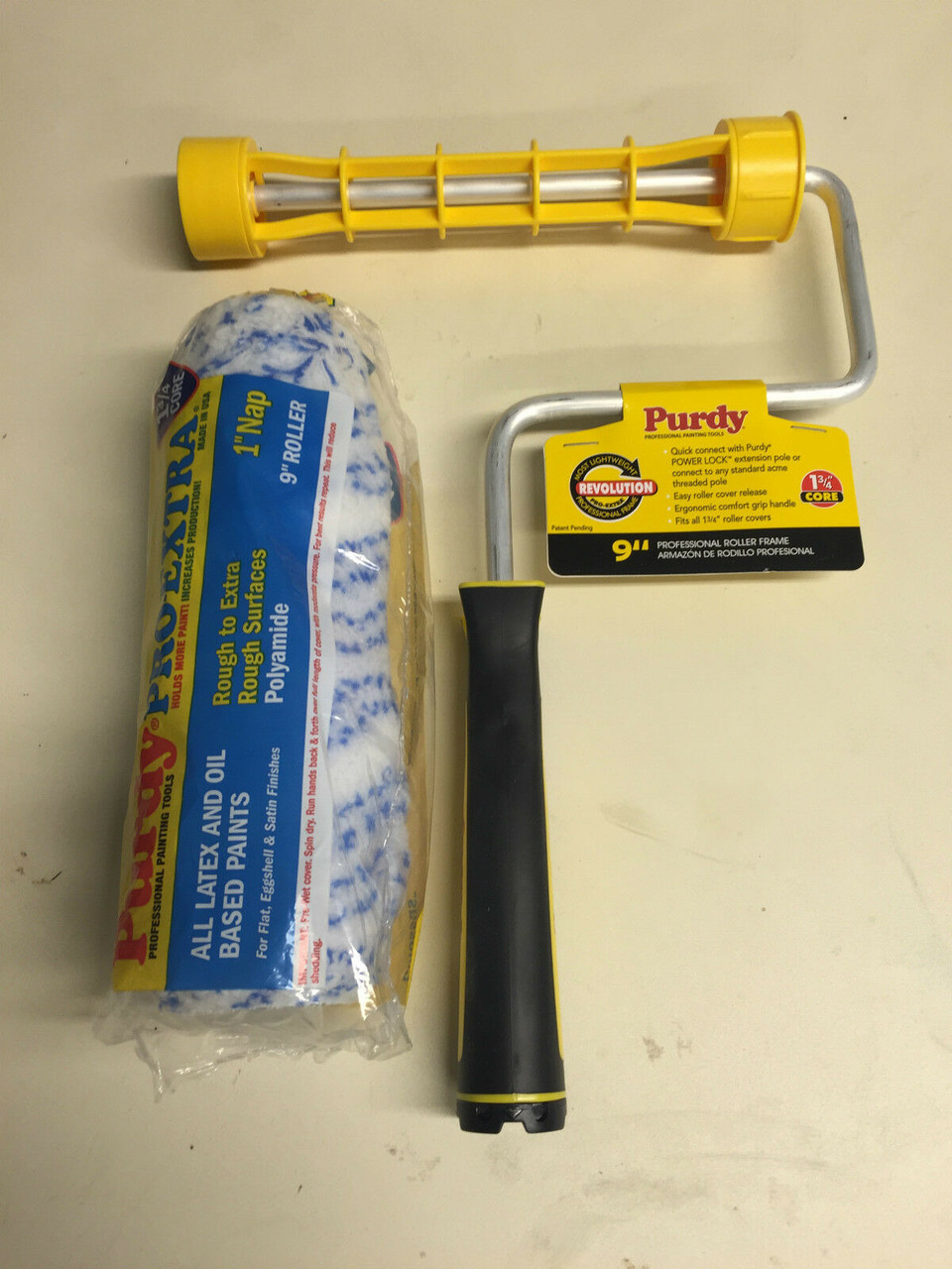 9" Purdy Revolution Frame Plus 9" Colossus Long Pile Paint Roller 1.75 ...