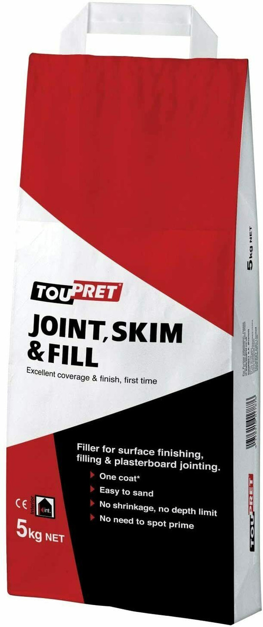 Toupret TOUFGBJ05GB Joint Skim & Fill 5kg Filler - Shades Colour Centre