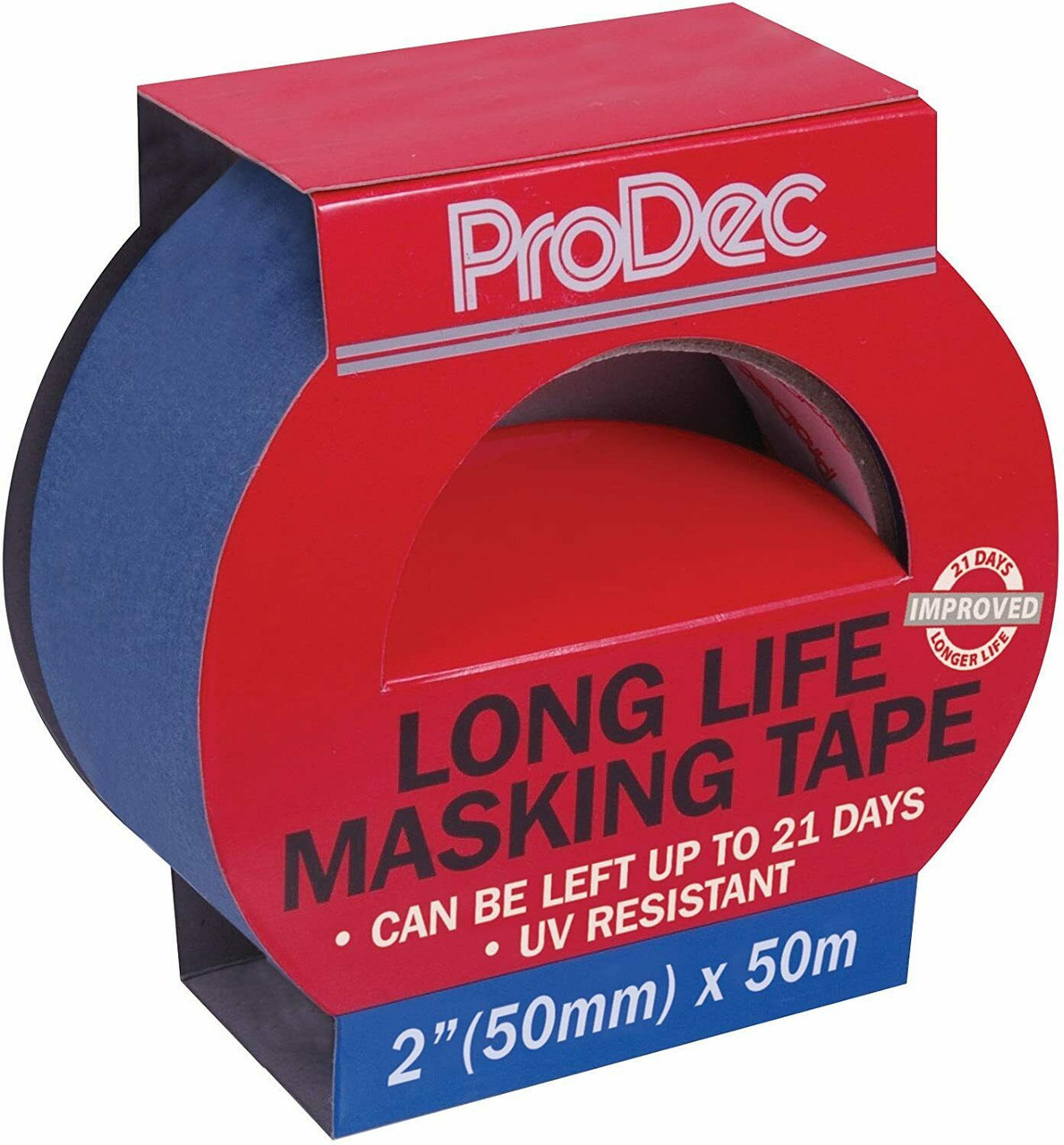 2" (50mm) Prodec Long Life UV Resistant Masking Tape Leave up to 21 ...
